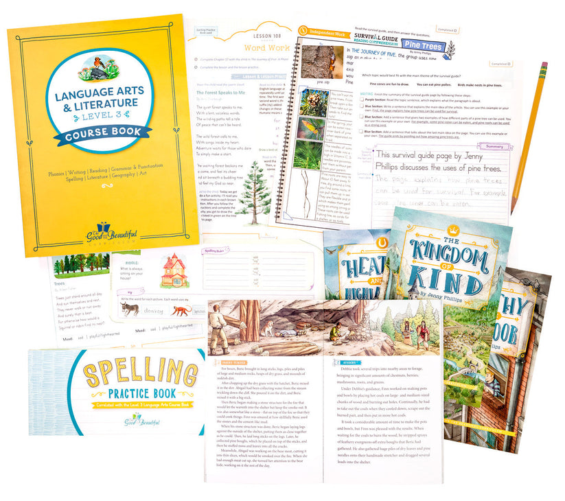 Level 3 Language Arts Course Set – The Good and the Beautiful