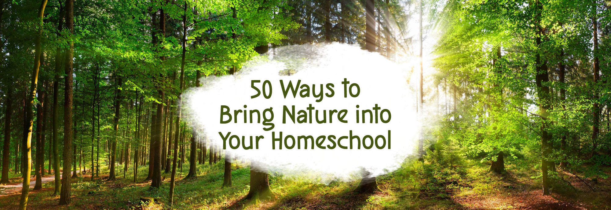 50 Ways to Bring Nature into Your Homeschool | The Good and the Beautiful
