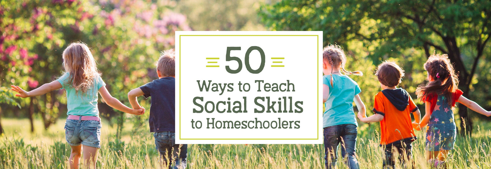 50 Ways to Teach Social Skills to Homeschoolers | The Good and the ...