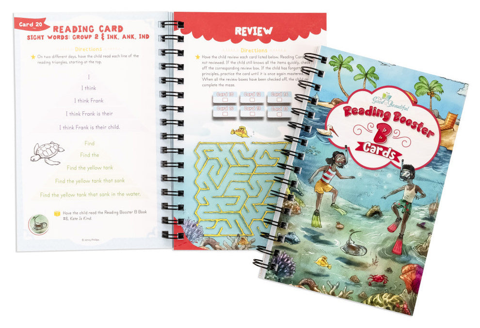 Reading Booster B Cards – The Good and the Beautiful