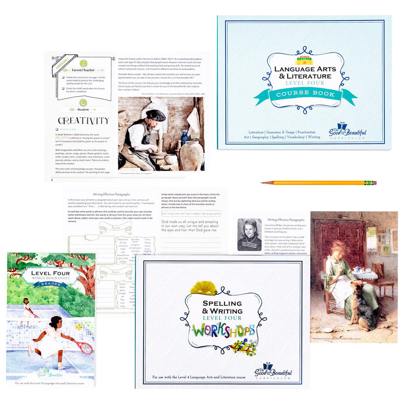 Level 4 Language Arts Course Set | The Good and the Beautiful