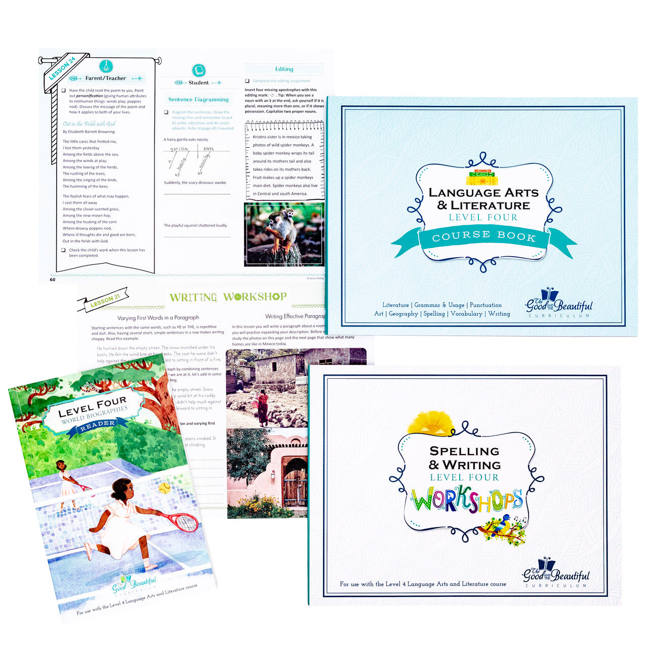 Level 4 Language Arts Course Set | The Good and the Beautiful