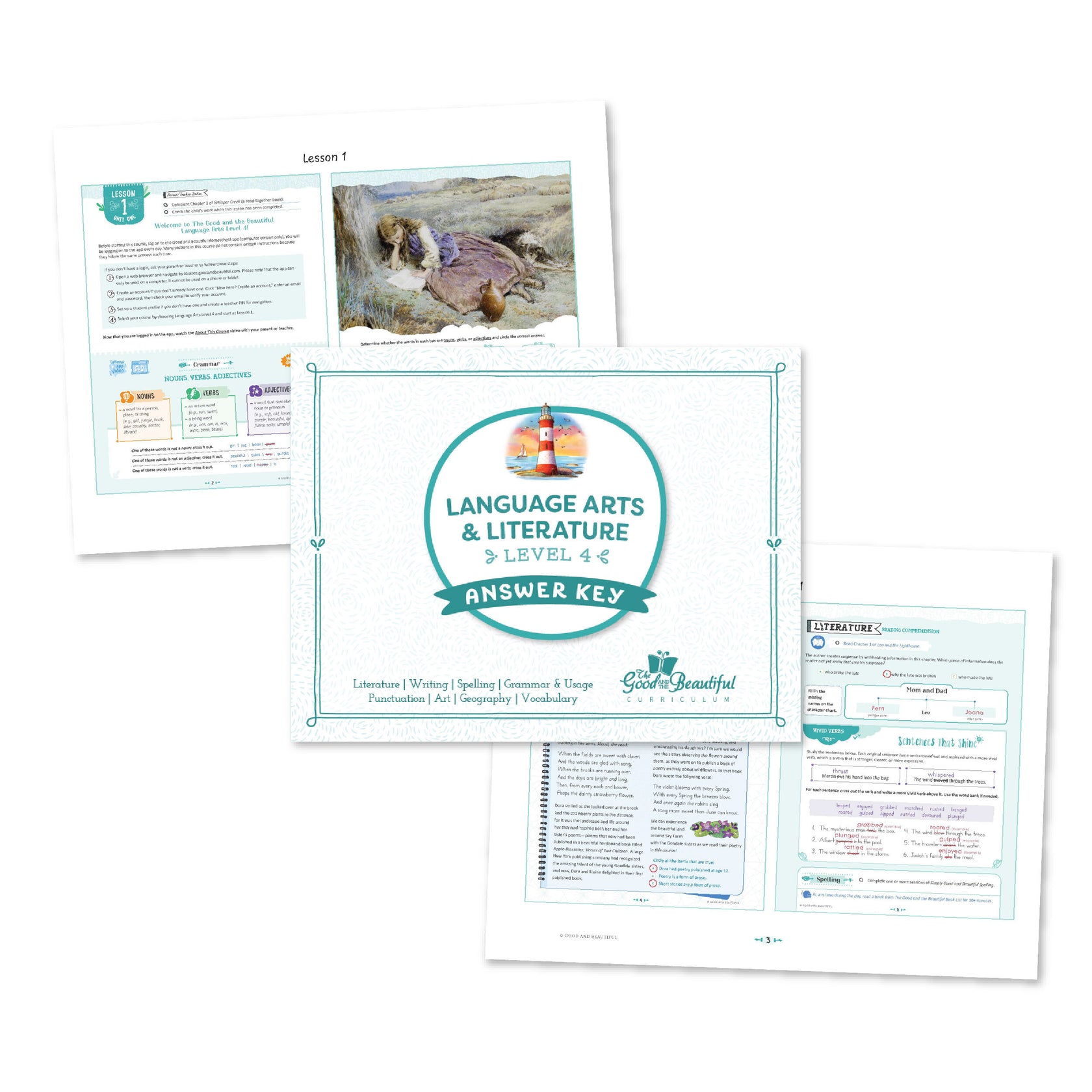 Answer Key: Level 4 Language Arts – The Good and the Beautiful