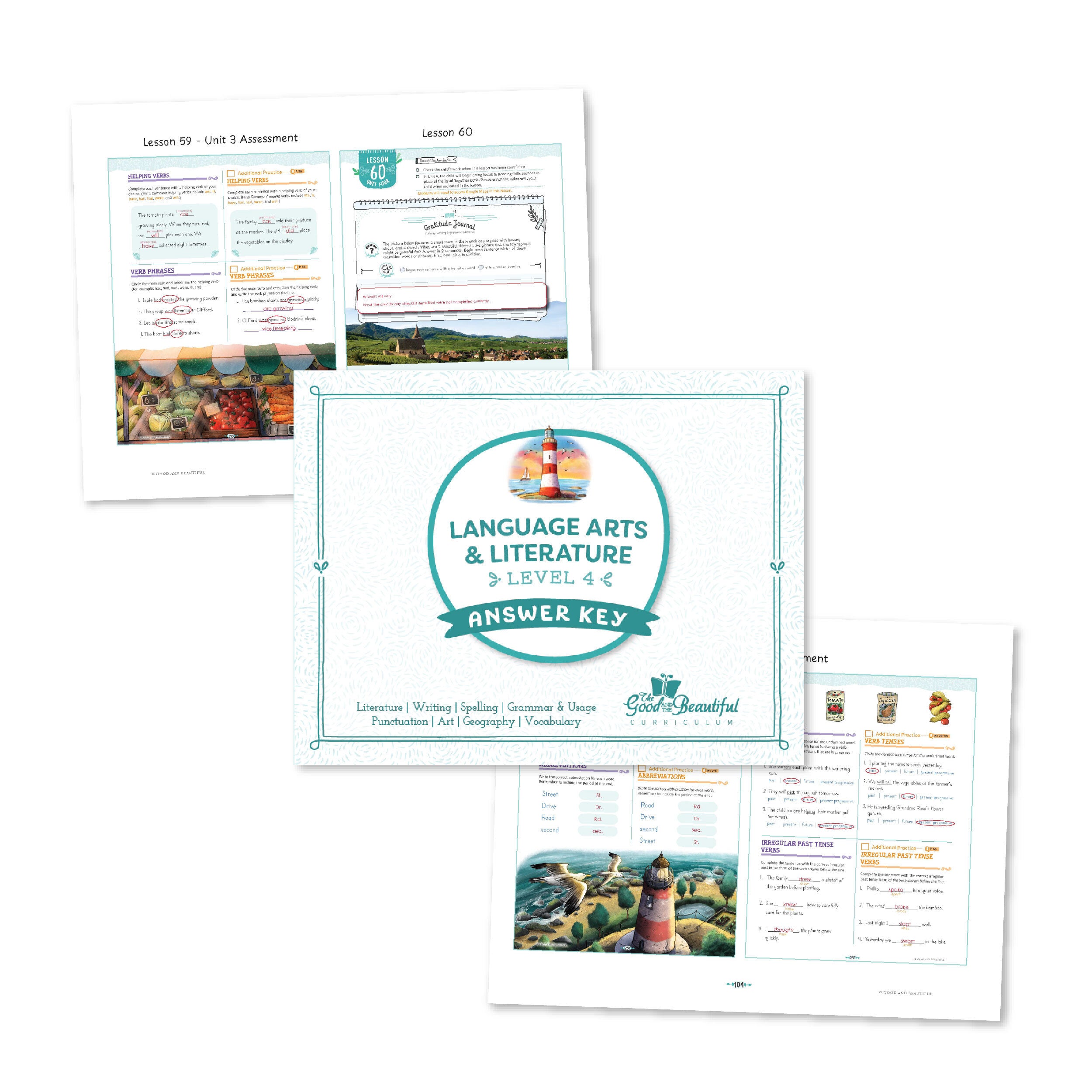 Answer Key: Level 4 Language Arts – The Good and the Beautiful