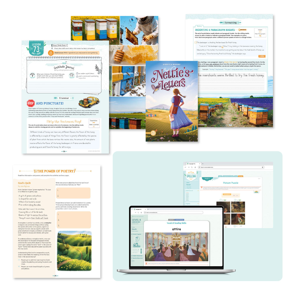 Level 4 Language Arts Course Set – The Good and the Beautiful