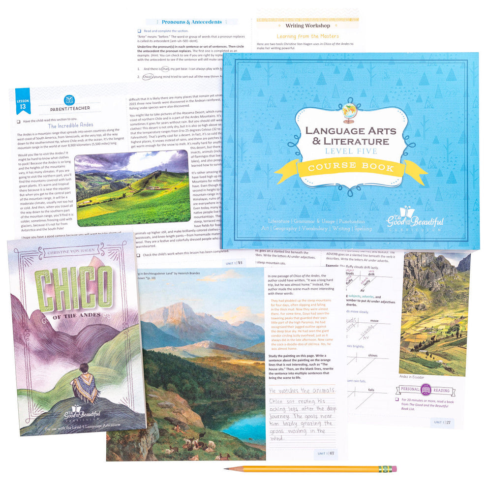 Level 5 Language Arts Course Set – The Good and the Beautiful