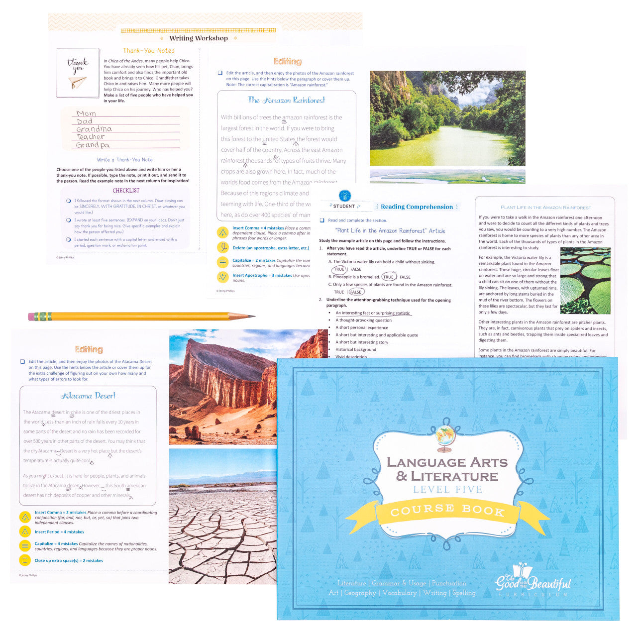Level 5 Language Arts Course Set – The Good and the Beautiful