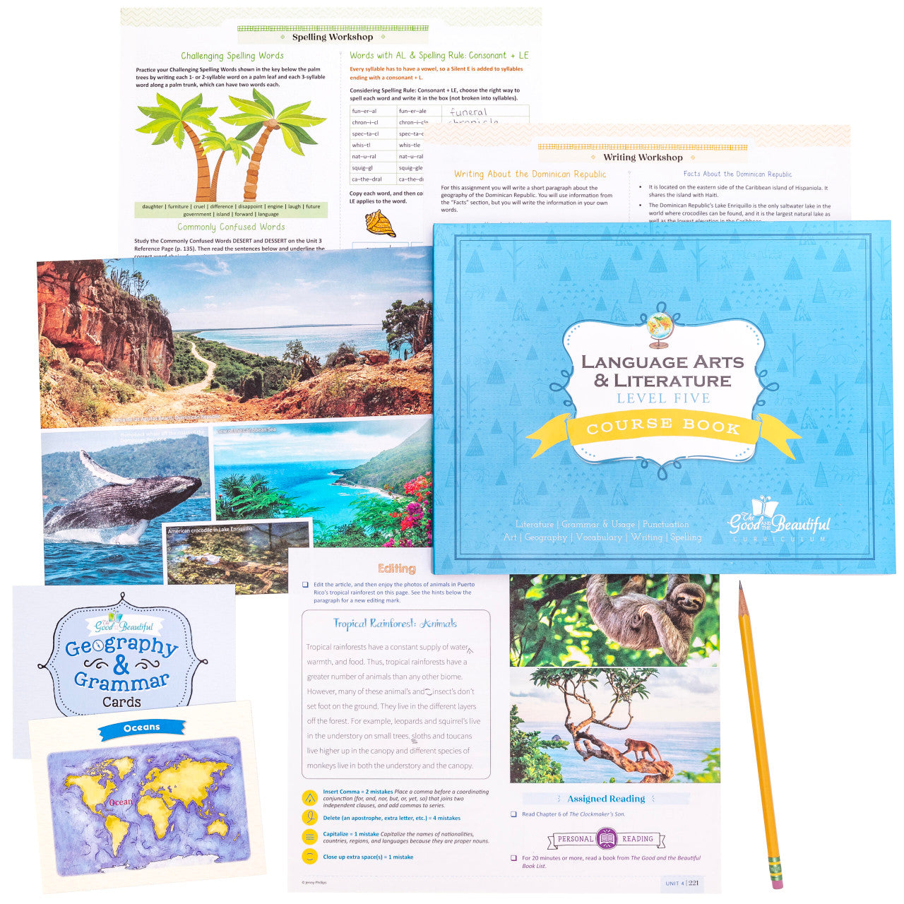 Level 5 Language Arts Course Set – The Good and the Beautiful