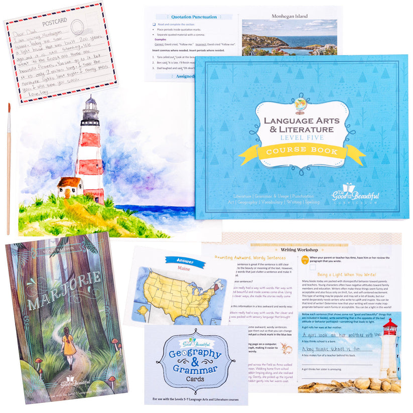 Level 5 Language Arts Course Set – The Good and the Beautiful