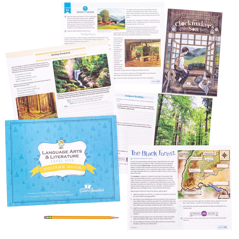 Level 5 Language Arts Course Set – The Good and the Beautiful