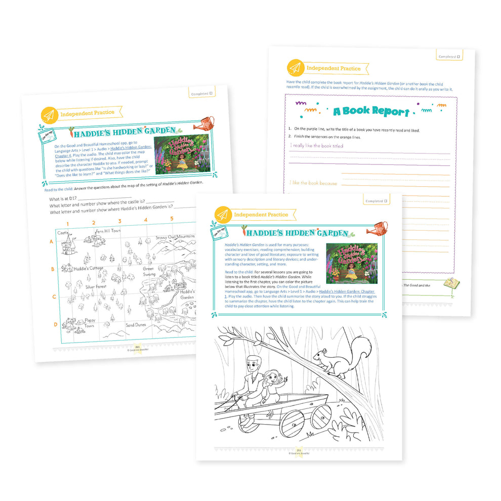 Level 1 Language Arts Course Set – The Good and the Beautiful