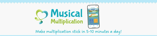 Musical Multiplication App – The Good and the Beautiful
