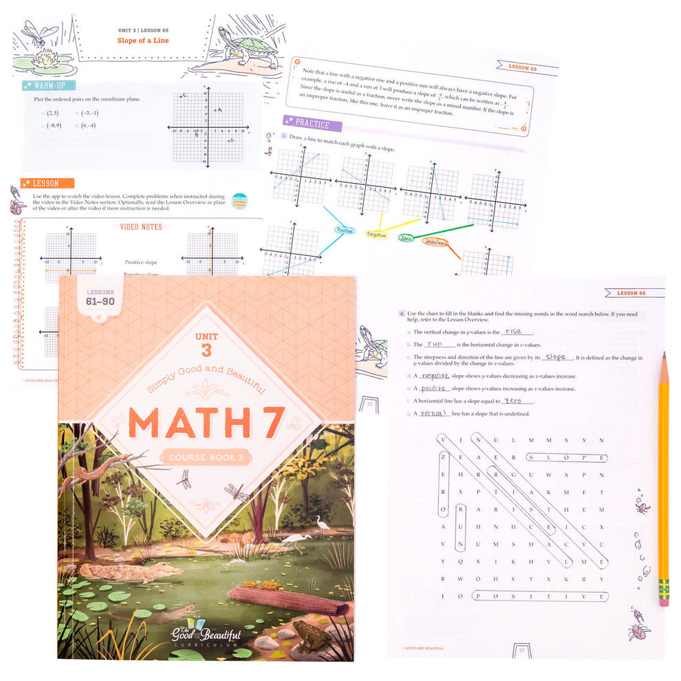 Math 7: Course Set – The Good and the Beautiful