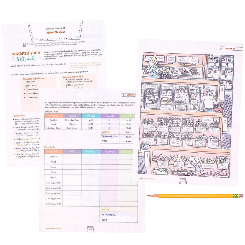 Math 7: Course Set – The Good and the Beautiful
