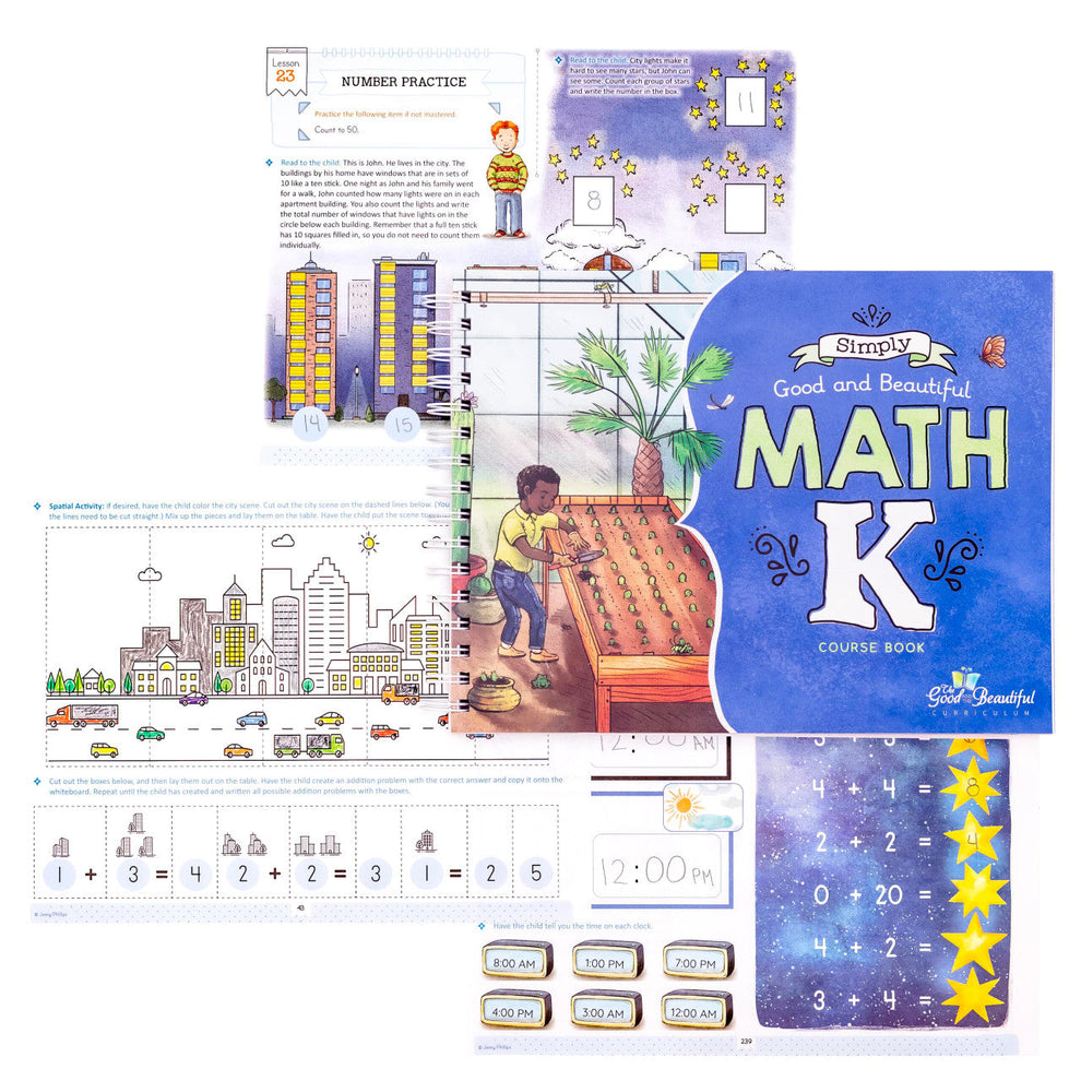 Math K: Course Set – The Good and the Beautiful
