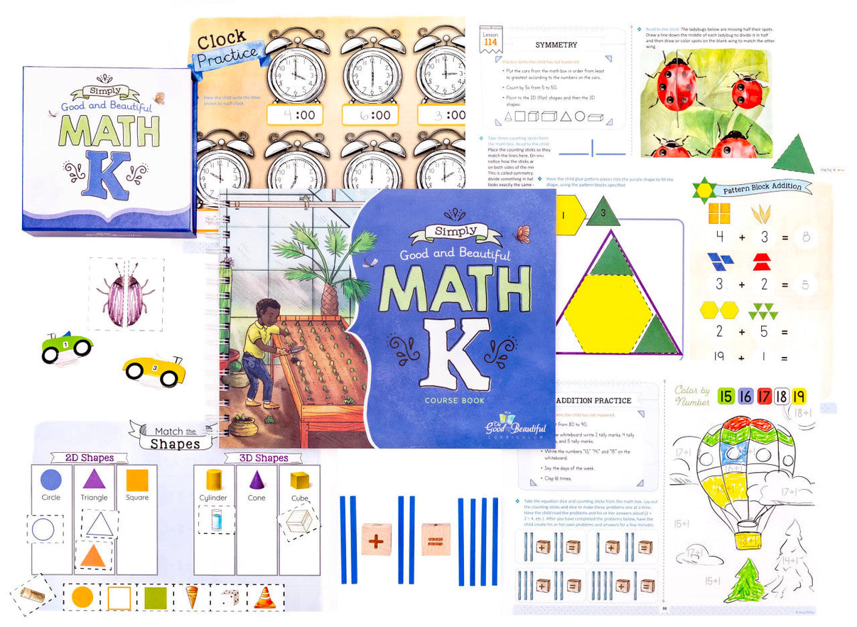 Math K: Course Set – The Good and the Beautiful