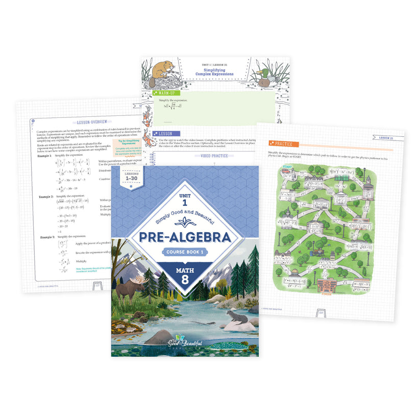 Pre-Algebra | Math 8: Course Set – The Good and the Beautiful