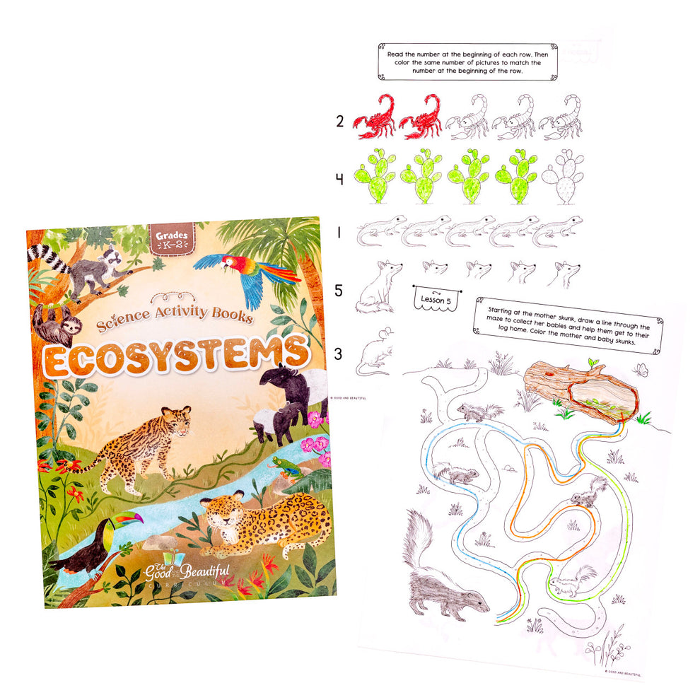 Ecosystems: Science Activity Book – The Good and the Beautiful