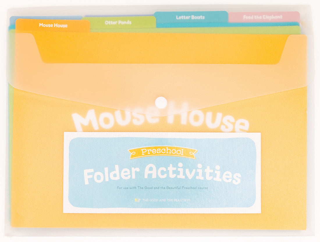 Folder Activities: Preschool Language Arts – The Good and the Beautiful